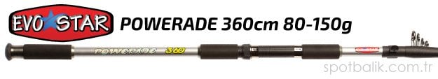 EVOSTAR Powerade Silver 360cm 100-150gr Olta Kamışı